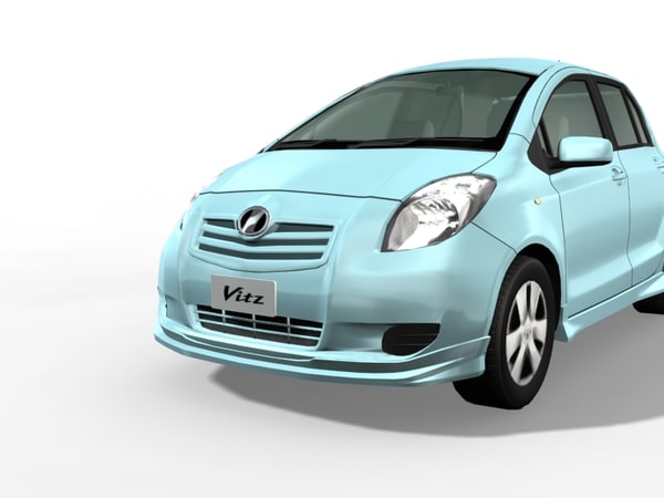 3d model toyota vitz yaris