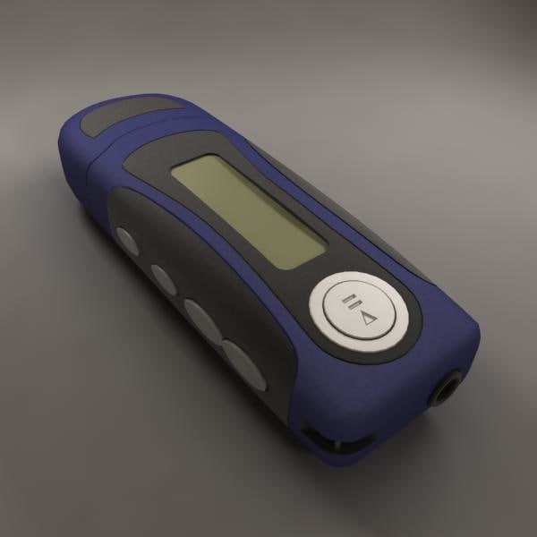 mp3 pen 3d model