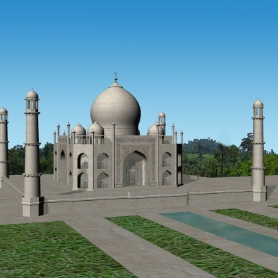 3d taj mahal model