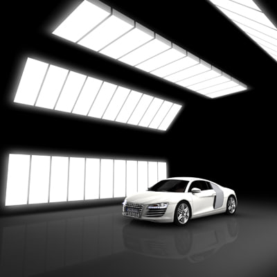 car showroom 3d 3ds