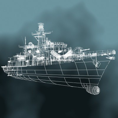 duke class type 23 3d model