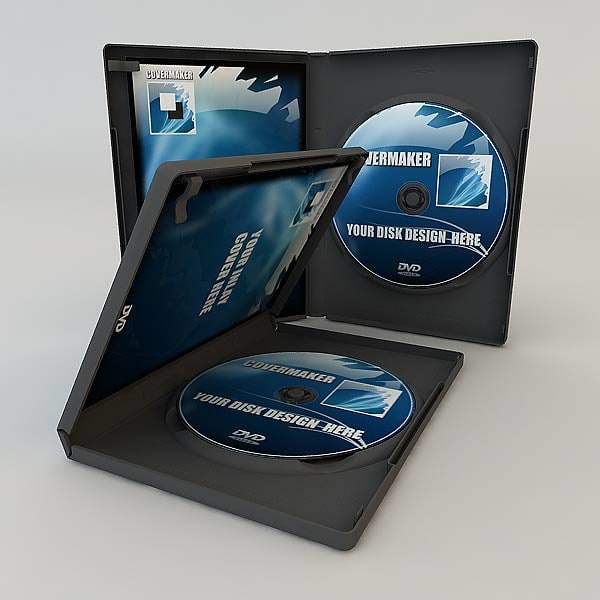 dvd case disk 3d model