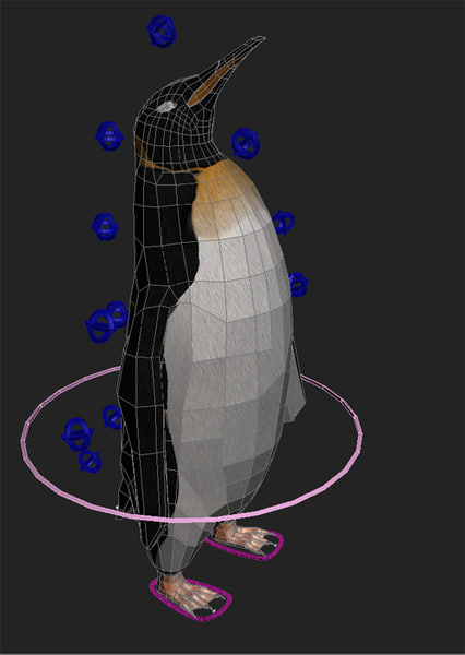 rigged penguin 3d model