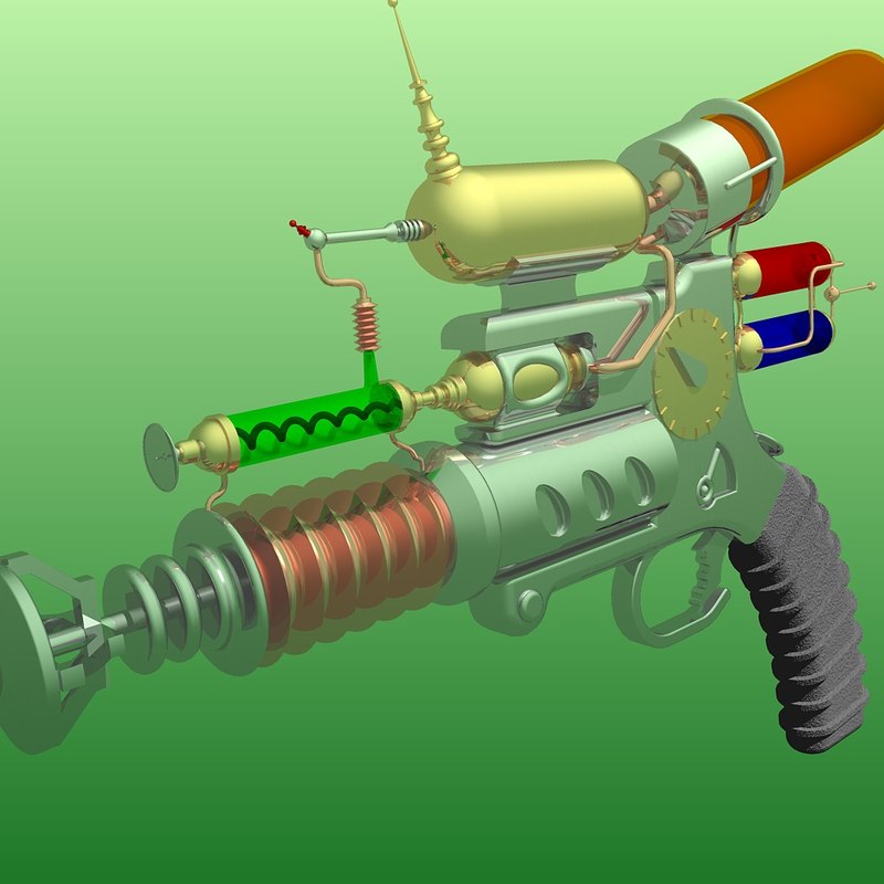 3d model raygun