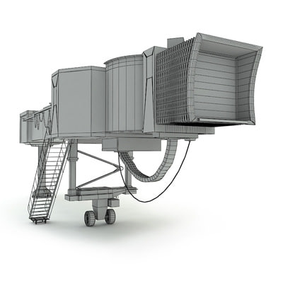 airport jetway 3d model