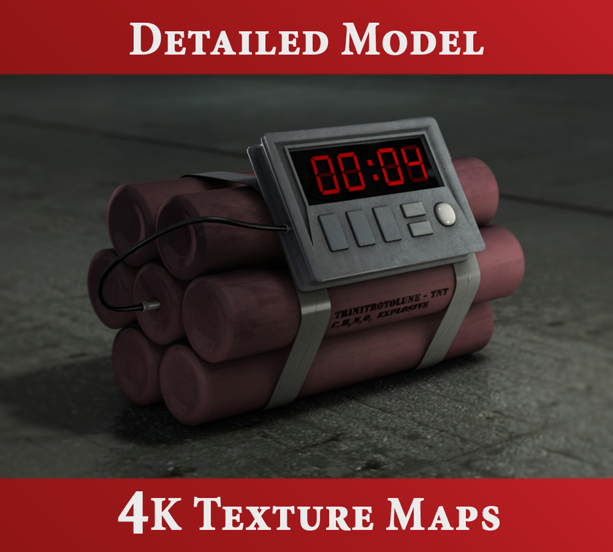 3ds max tnt explosive device