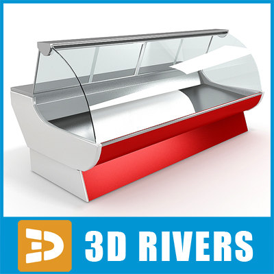 display freezer 3d model