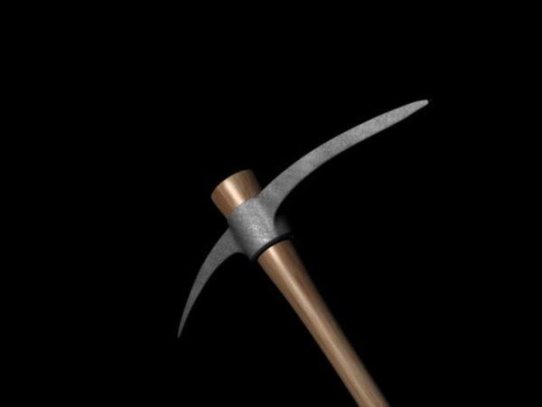 3d pickaxe model
