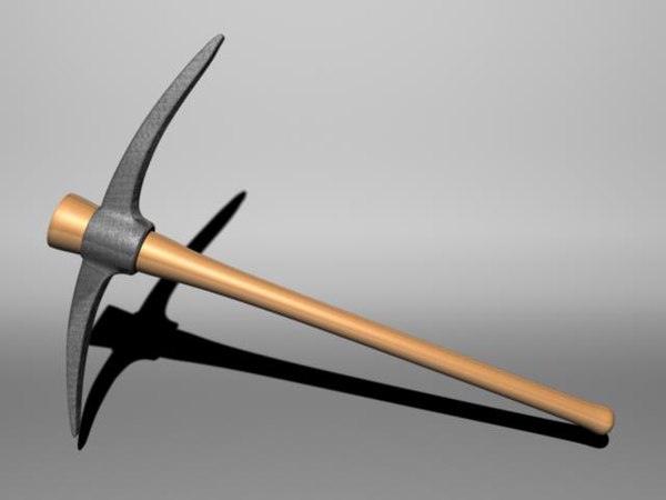 3d pickaxe model