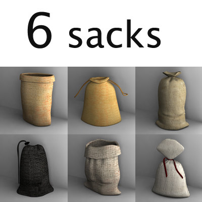 3d model sacks