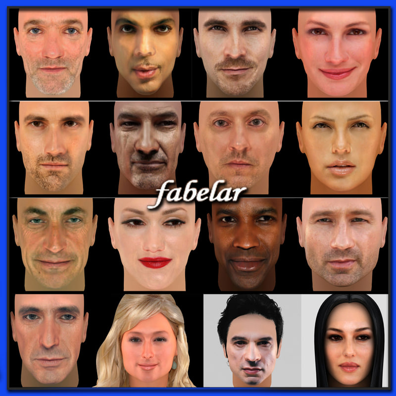 faces uv actors max