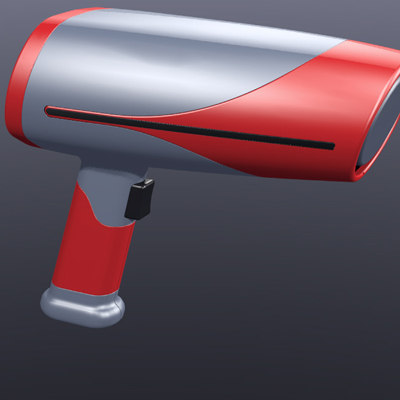 3d model radar speed measuring