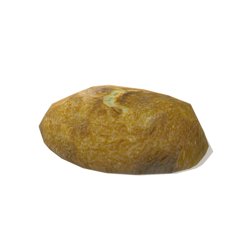 3d model loaf bread 2