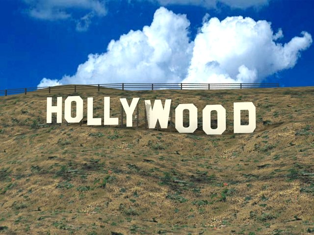 hollywood sign modelled landmark 3d model