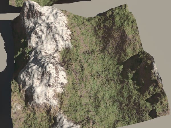 3d obj mountains