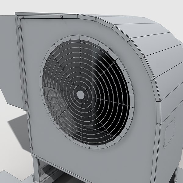 3d rooftop hvac blower model