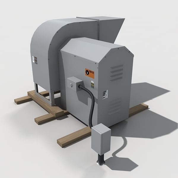 3d rooftop hvac blower model