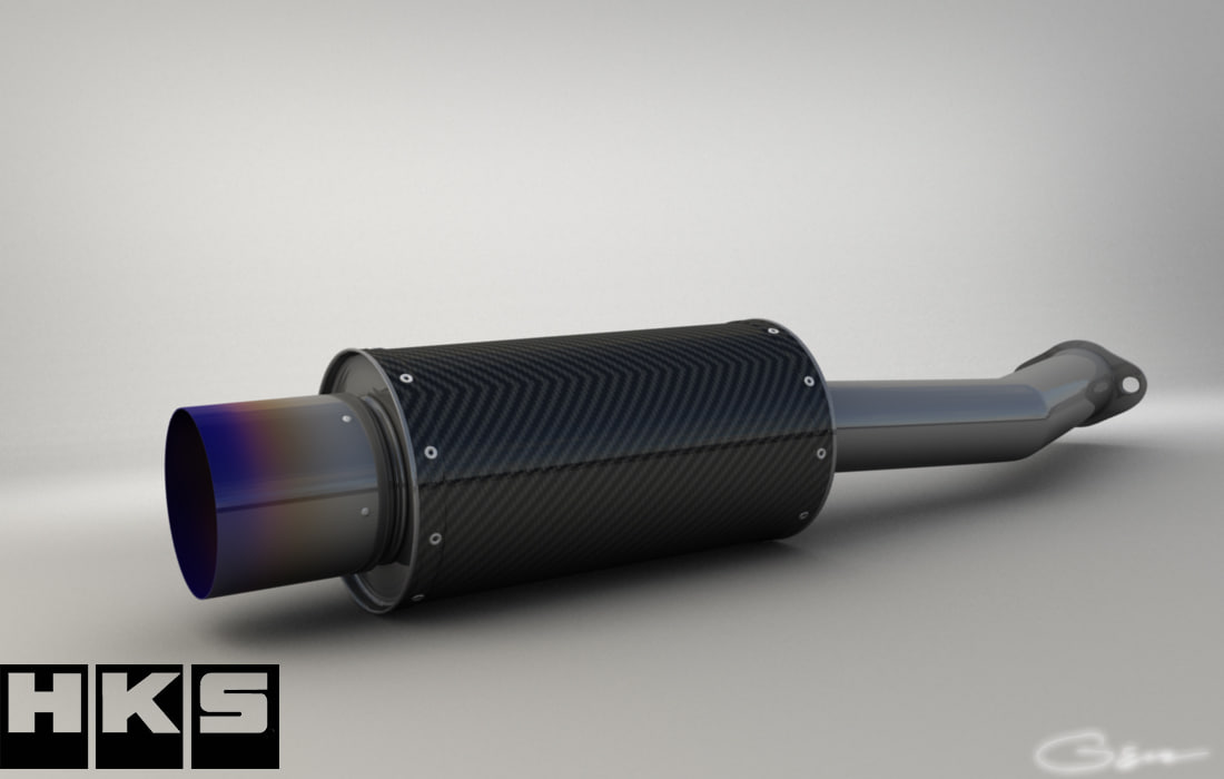 3ds hks carbon exhaust