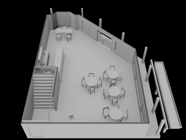 old west saloon 3d max