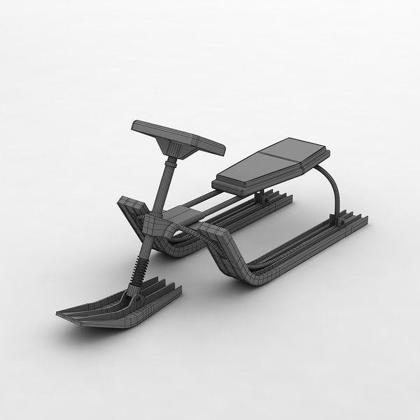 3d model kids snowmobile