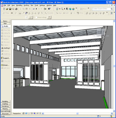 school building revit file 3d model