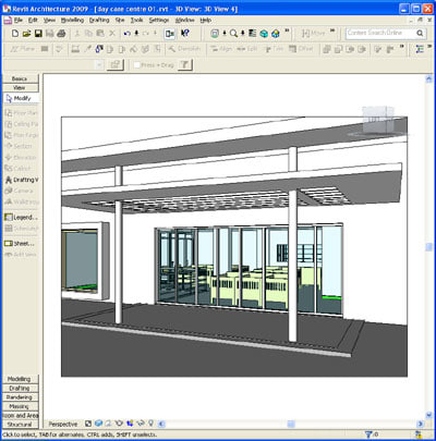 3d model school building revit day