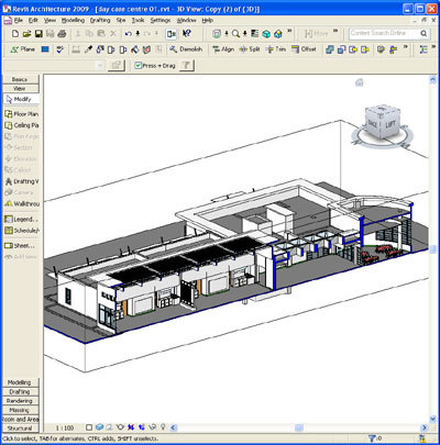 3d model school building revit day