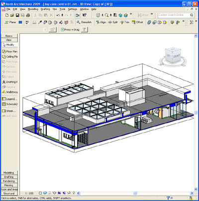 3d model school building revit day