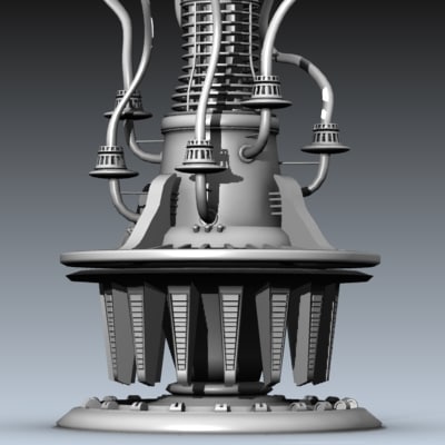 multipurpose alien machine obj