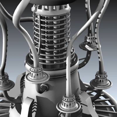 multipurpose alien machine obj