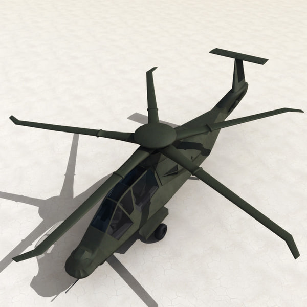 3d rah-66 army helicopter model