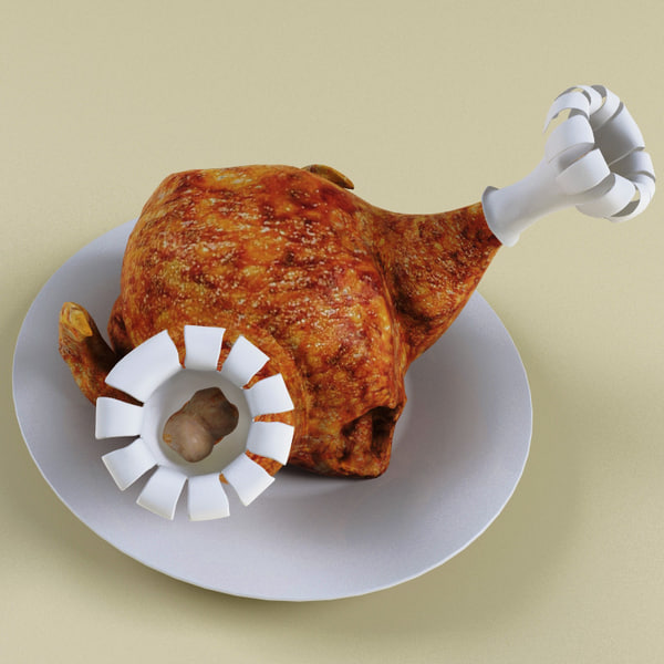 3d turkey modelled