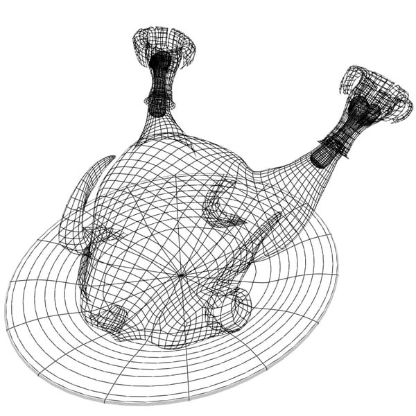 3d turkey modelled