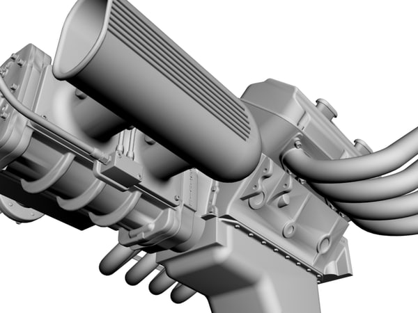 chrysler hemi potvin engine v8 3d 3ds