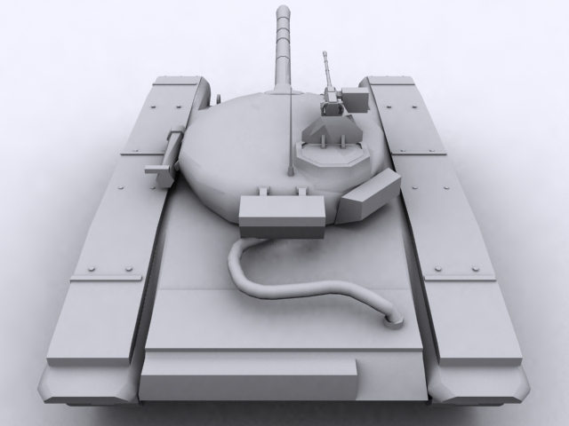 3d t-72 battle tank model