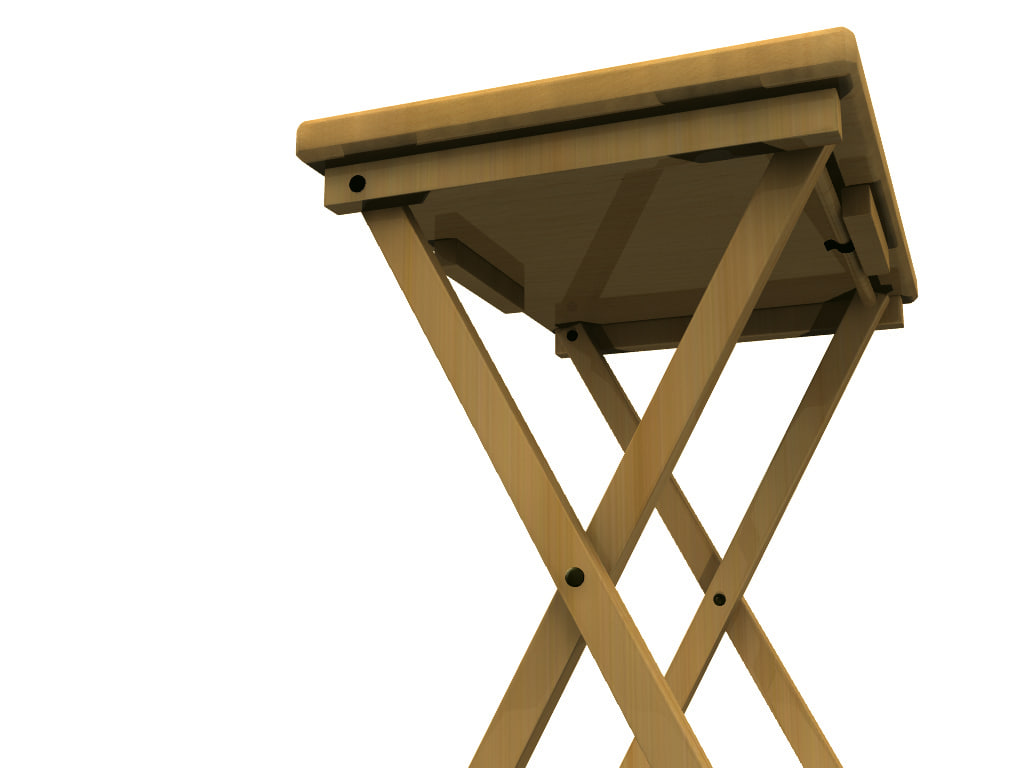 folding table 3d model