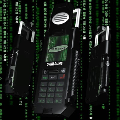 matrix phone 3d model
