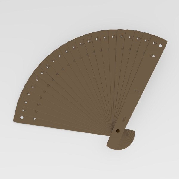3d hand fan model