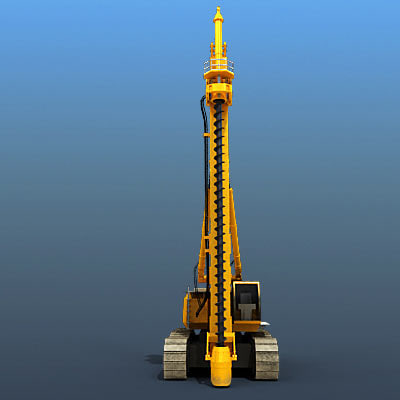 boring machine 3d model