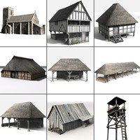3dsmax medieval granary