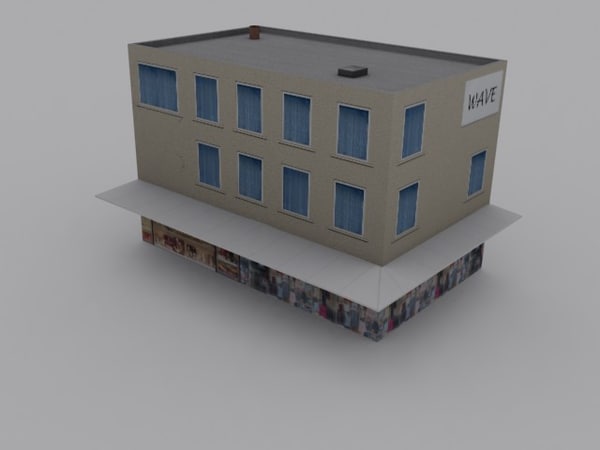 3d model modern store