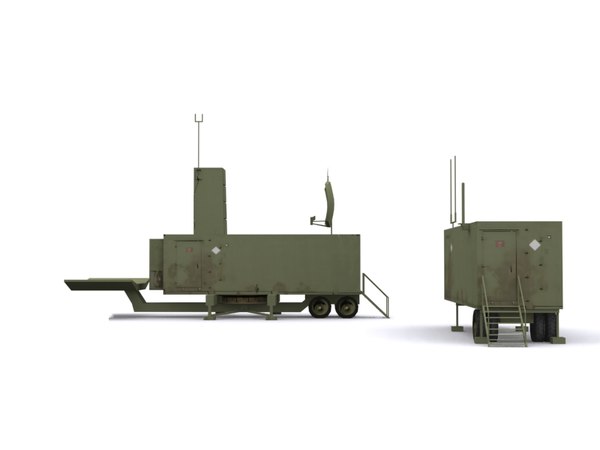 military radar 3d model