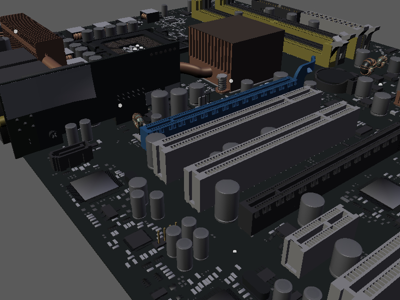 motherboard 3d blend