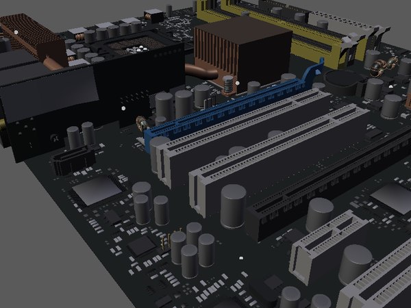 motherboard 3d blend