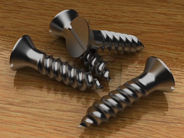 wood screw 3d model