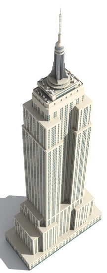 new york skyscrapers building 3d model