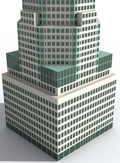 new york skyscrapers building 3d model