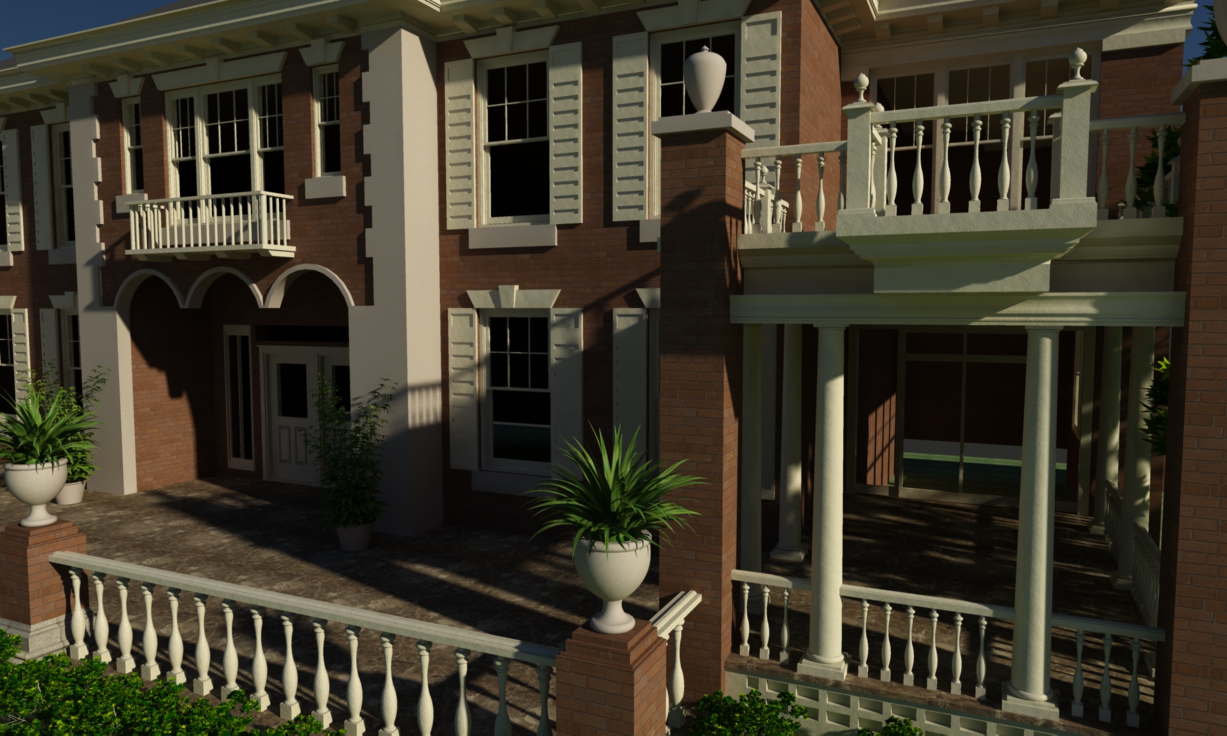mansion details home 3d model