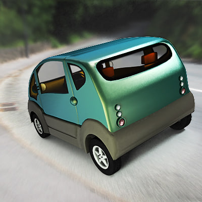 3ds max new car mini cat
