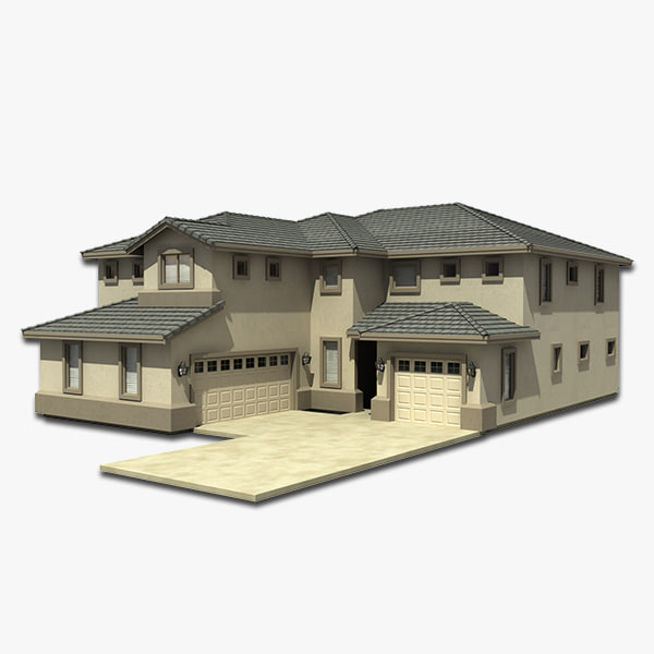 house set 4 3d 3ds